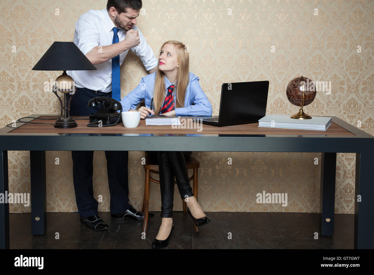 threat of employer Stock Photo - Alamy