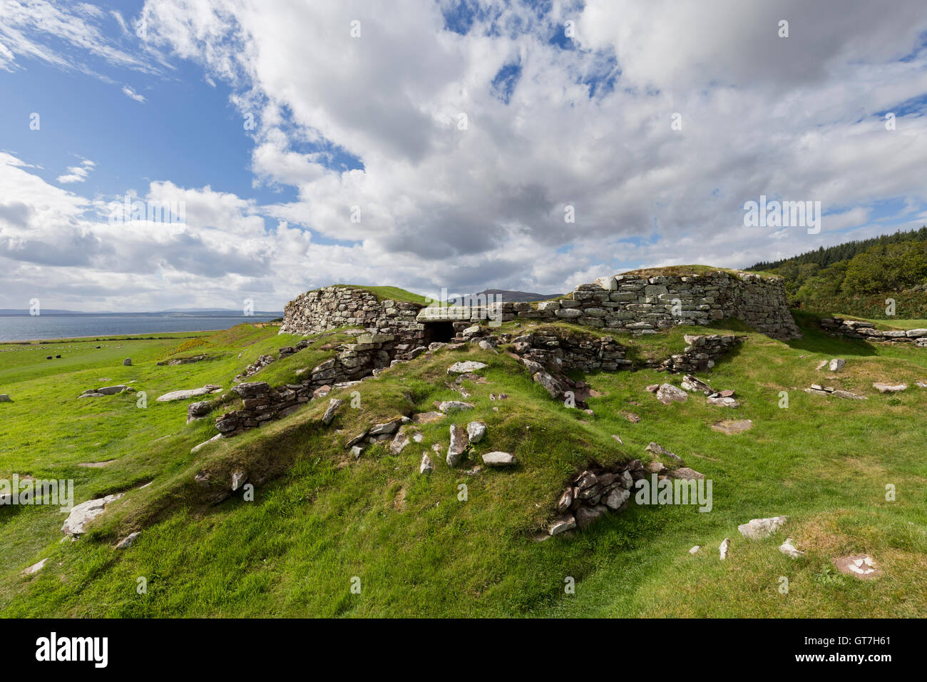 Carn Liath iron age broch, Sutherland Stock Photo - Alamy