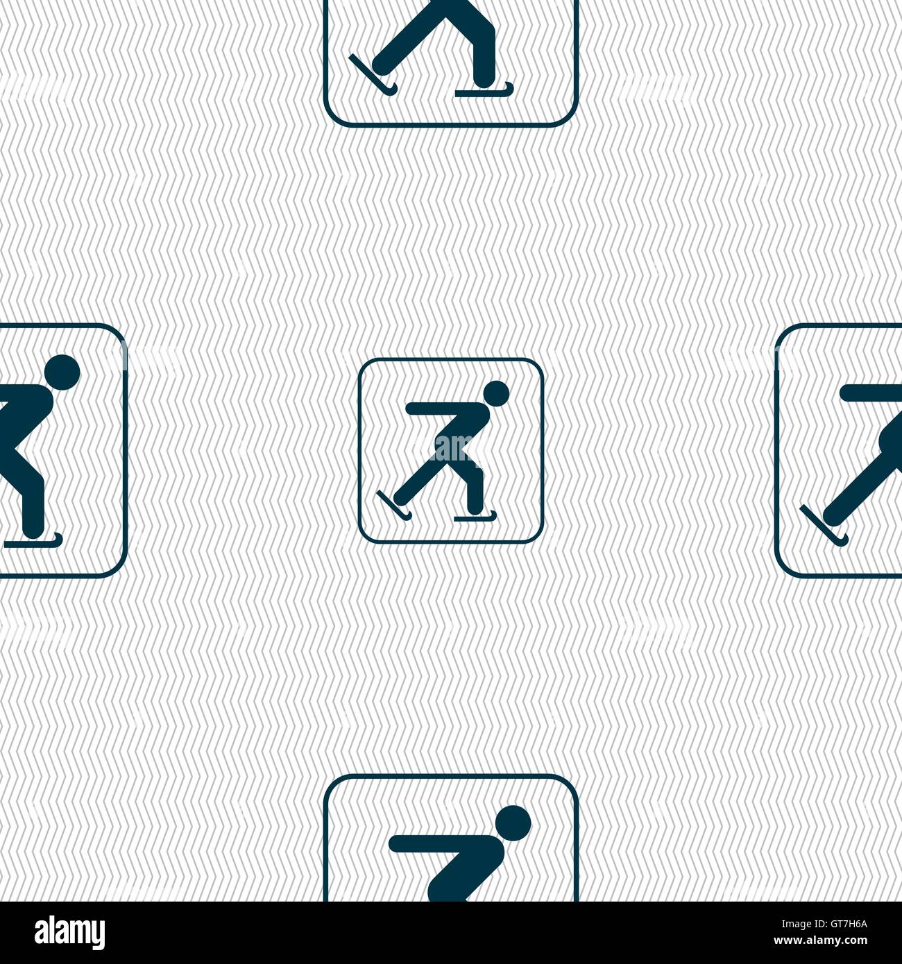 Ice skating sign Stock Vector Images - Alamy