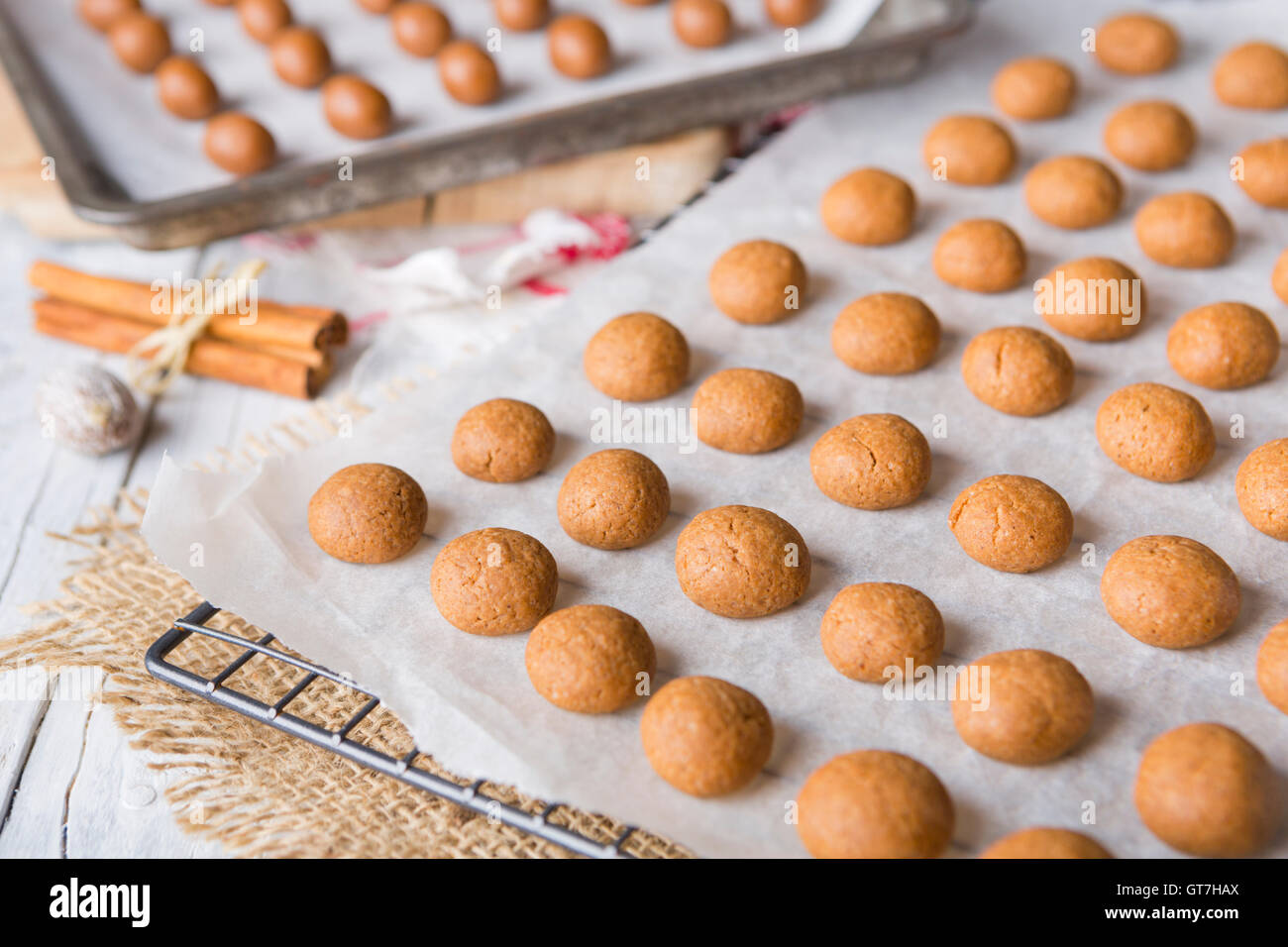 Homemade 'pepernoten' or 'kruidnoten', a Dutch delicacy for Dutch ...