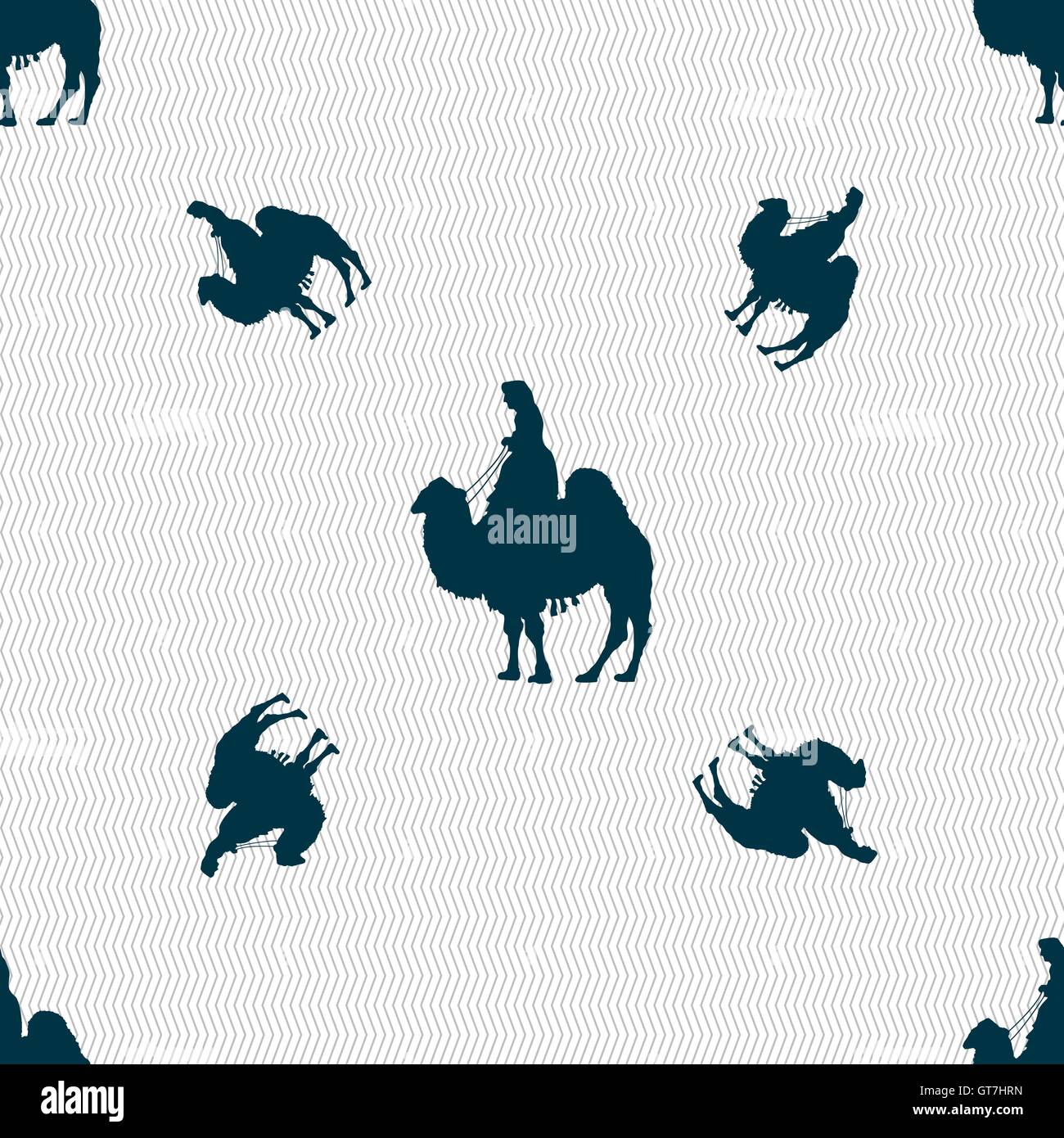 Camel sign. Seamless pattern with geometric texture. Vector Stock ...