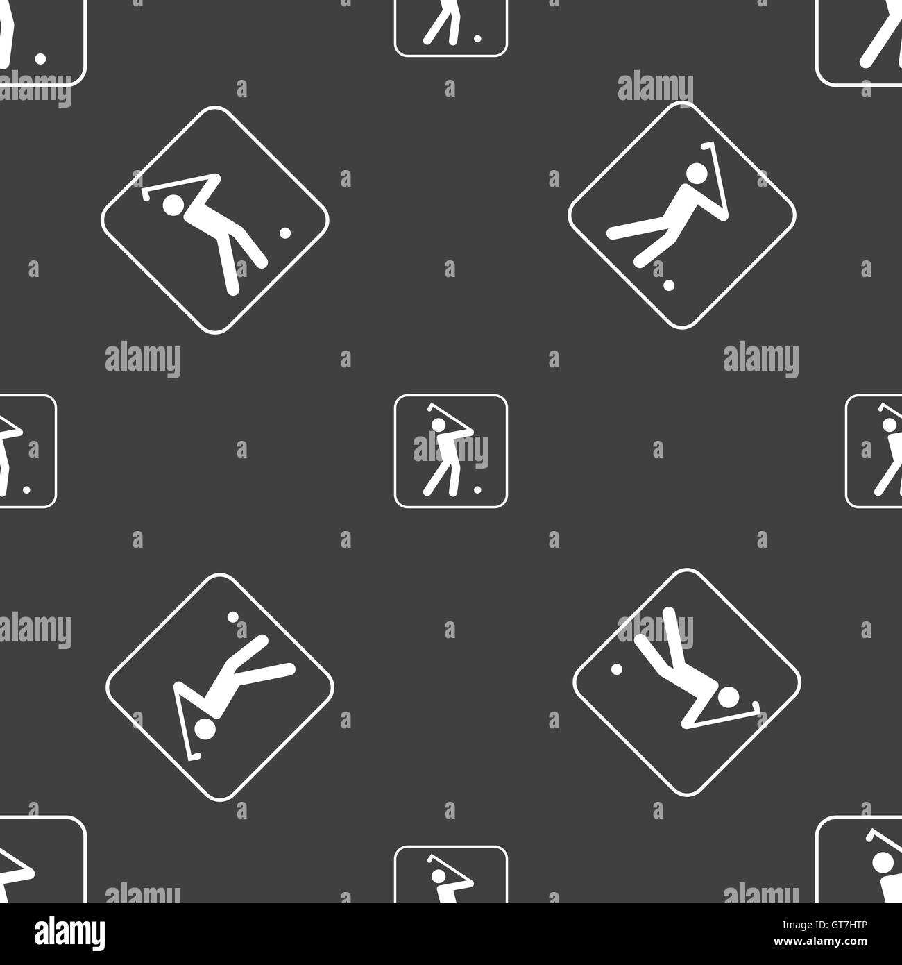 Golf ball seamless pattern Black and White Stock Photos & Images - Alamy
