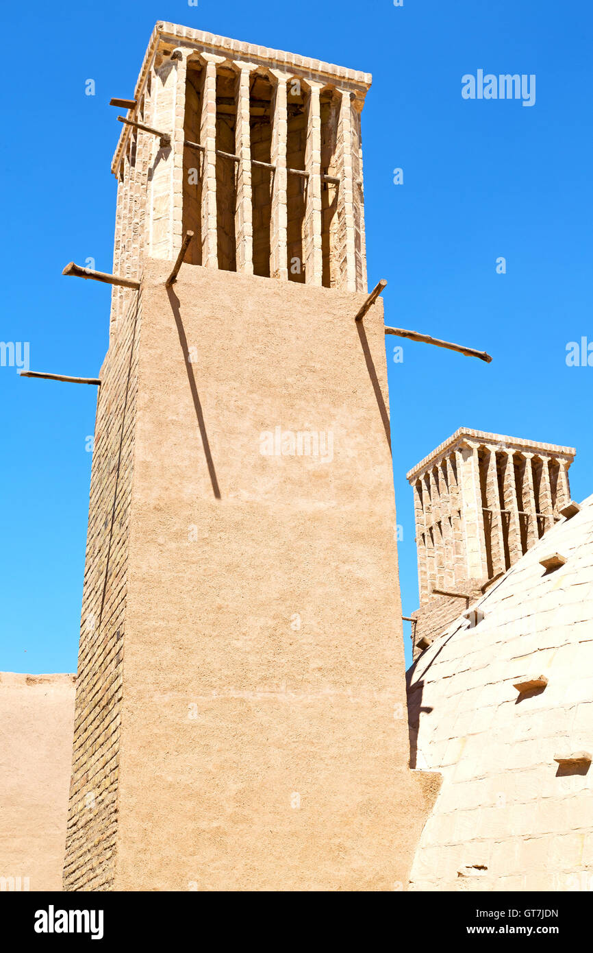 in iran yazd the old wind tower construction used to frozen water and ...