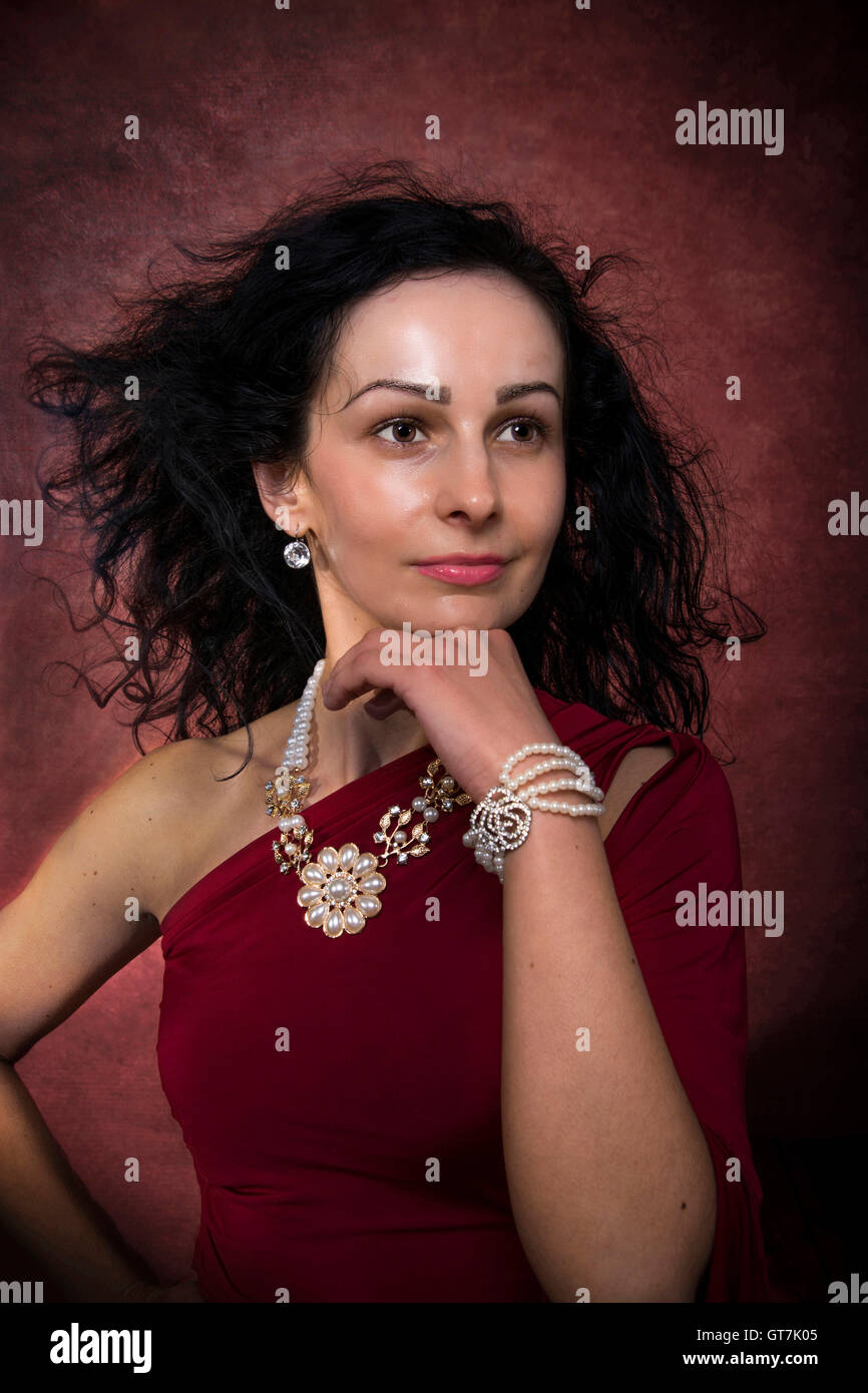 Studio portrait lady hi-res stock photography and images - Alamy