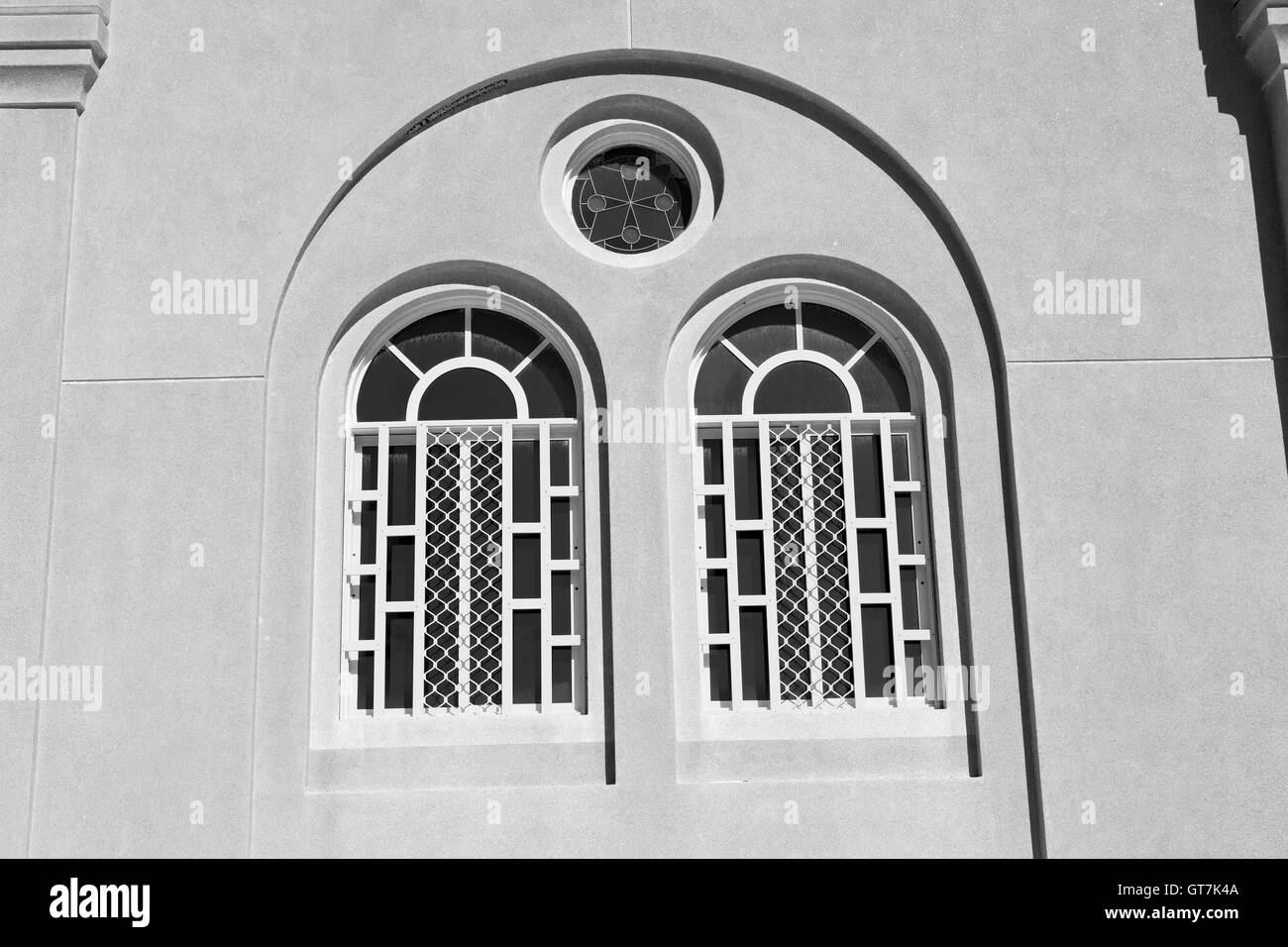 in oman the old ornate window for the mosque Stock Photo - Alamy