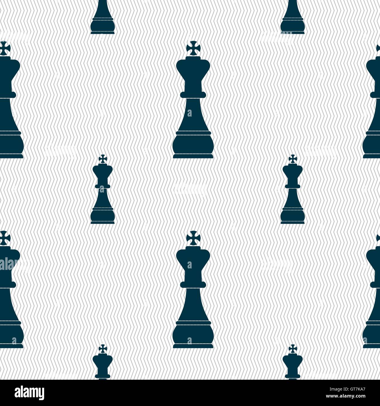 King chess piece silhouette Stock Vector Images - Alamy