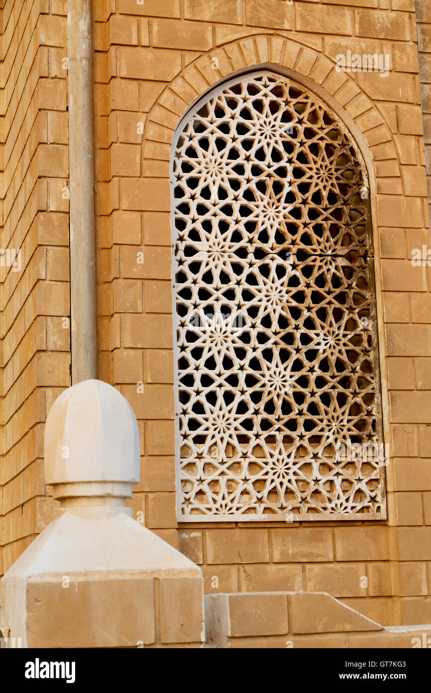 in oman the old ornate window for the mosque Stock Photo - Alamy