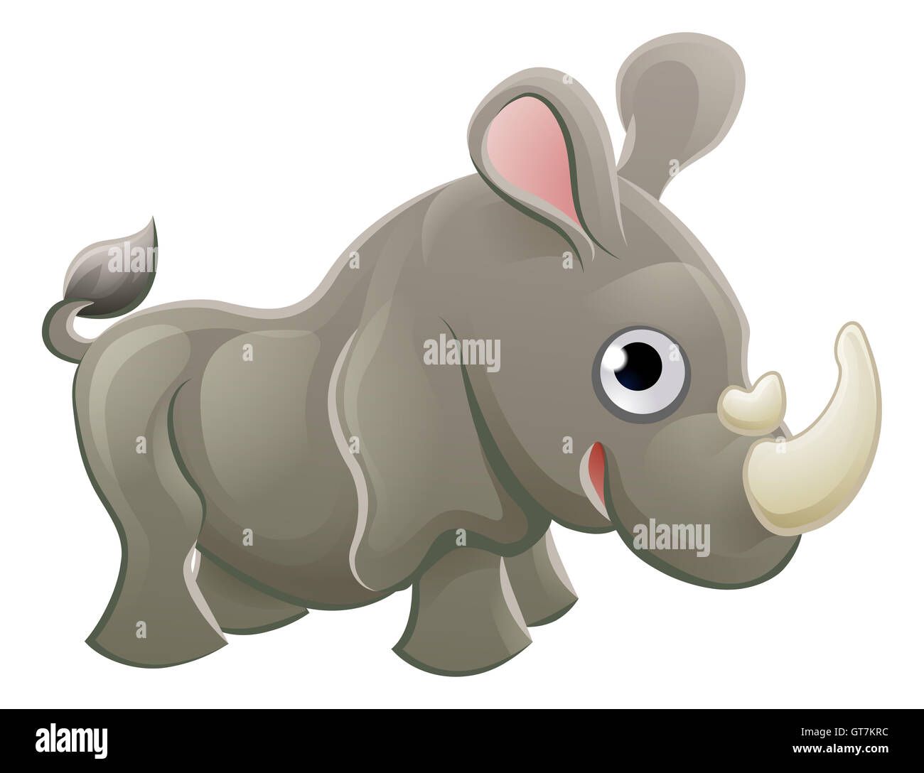 Rhino cartoon hi-res stock photography and images - Alamy