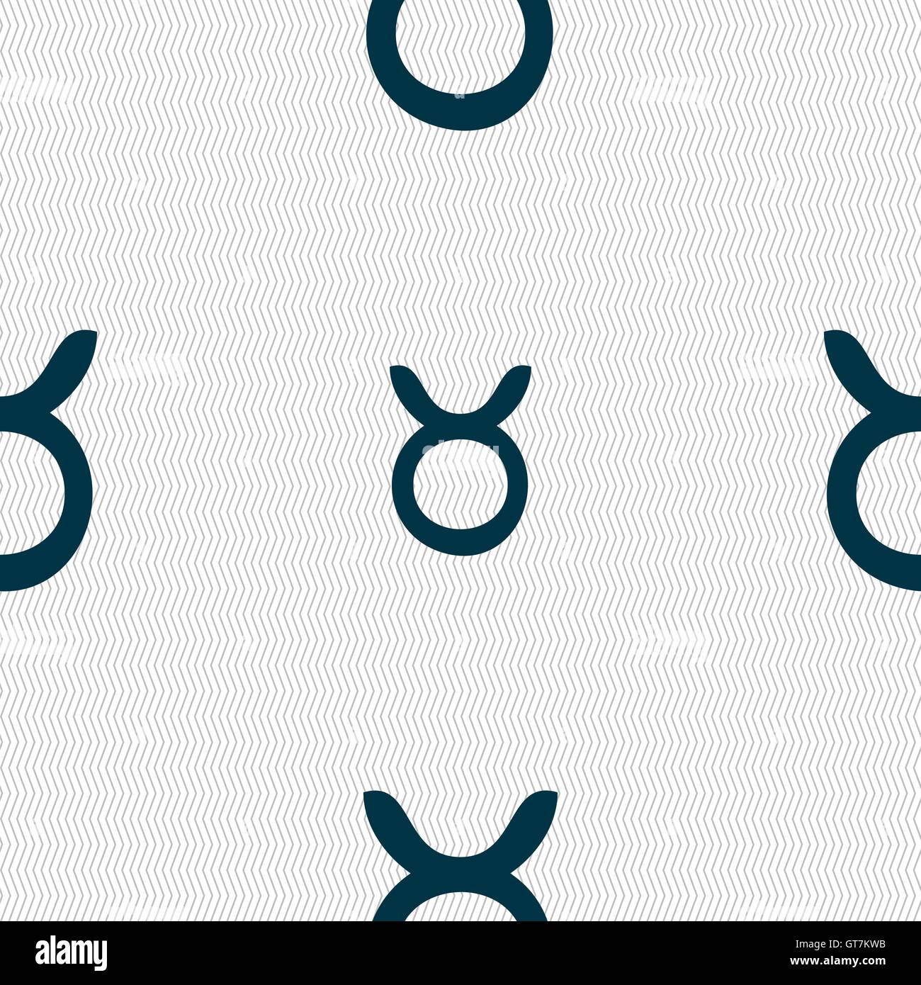 Taurus sign. Seamless pattern with geometric texture. Vector Stock ...
