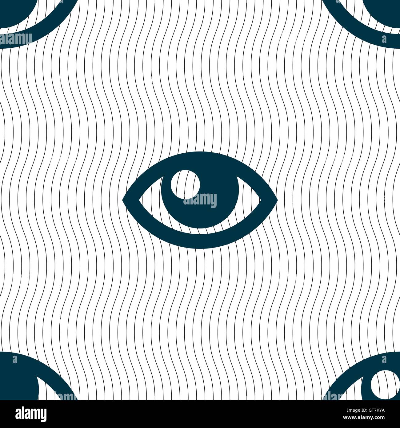 Eye sign. Seamless pattern with geometric texture. Vector Stock Vector ...