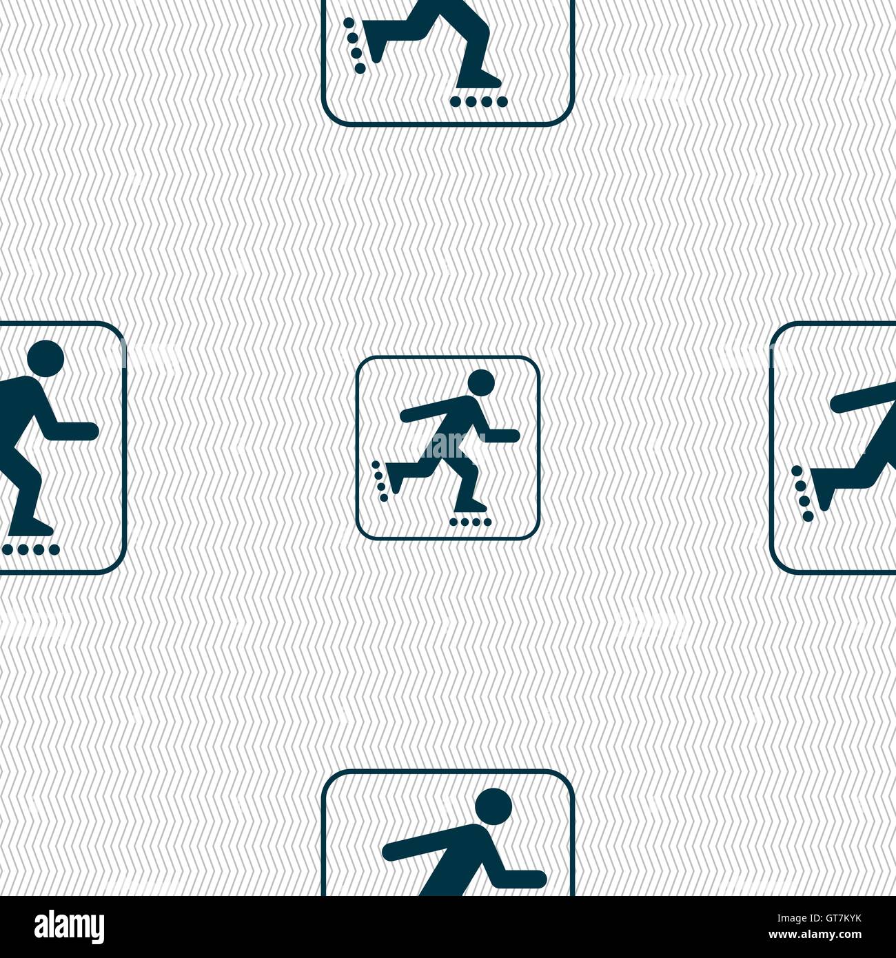 Vintage roller skating rink Stock Vector Images - Alamy