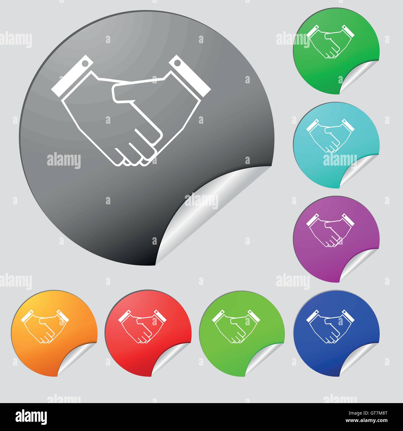 People job stickers Stock Vector Images - Alamy