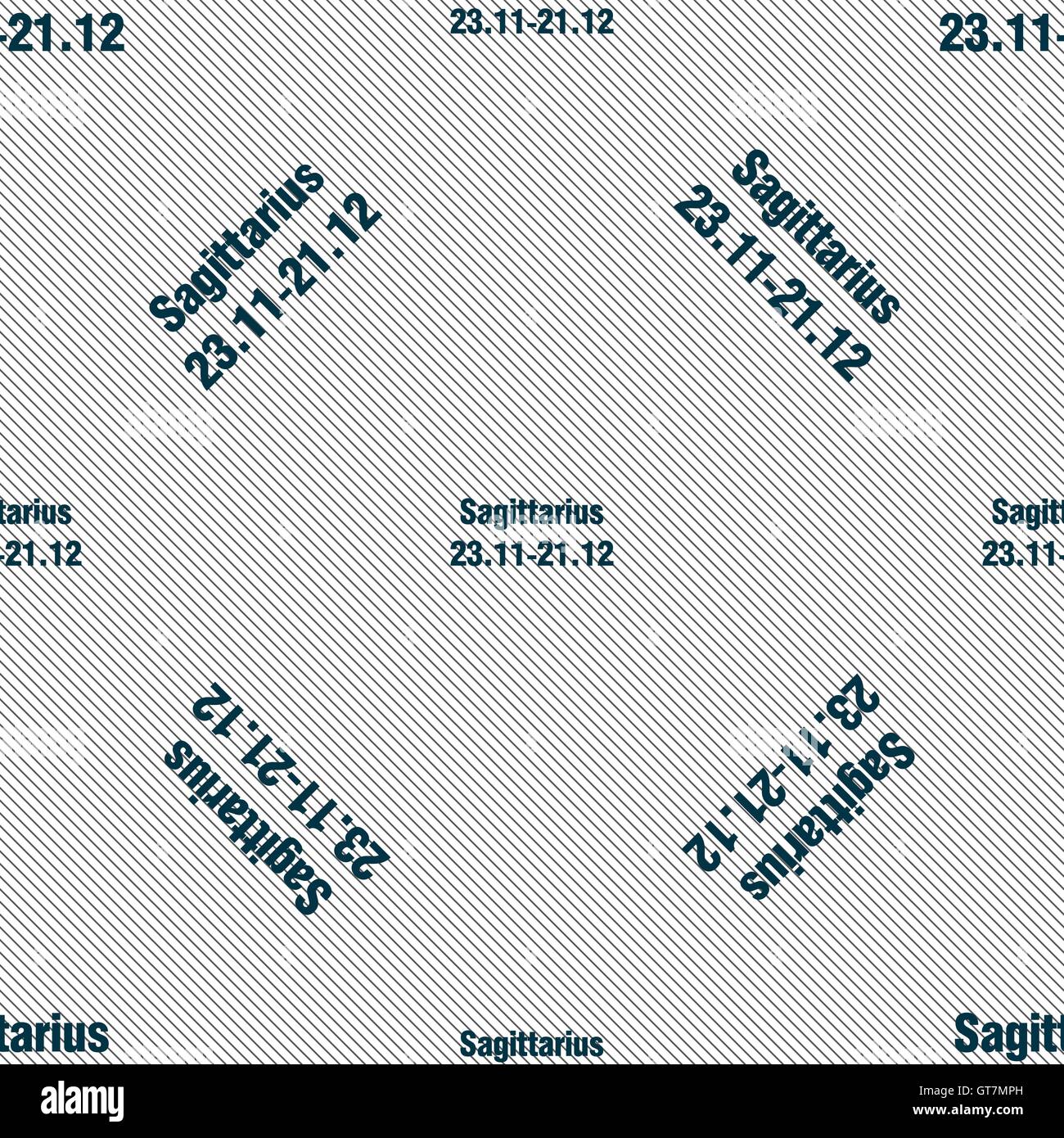 Sagittarius sign. Seamless pattern with geometric texture. Vector Stock ...