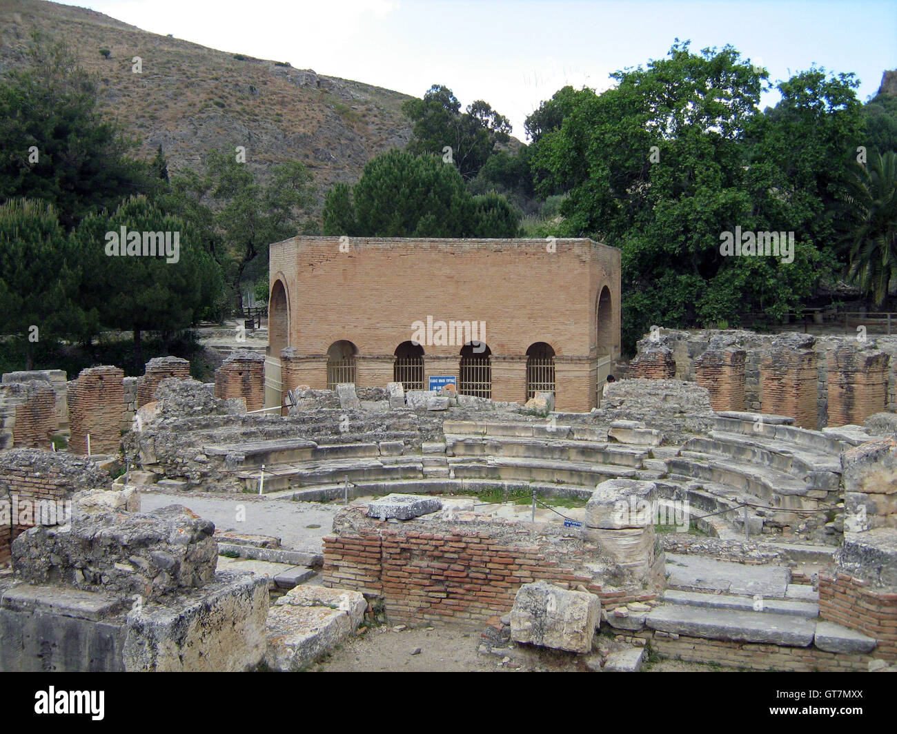 Gortyn, Gortys or Gortyna Archaeological Site, Crete, Greece Stock ...