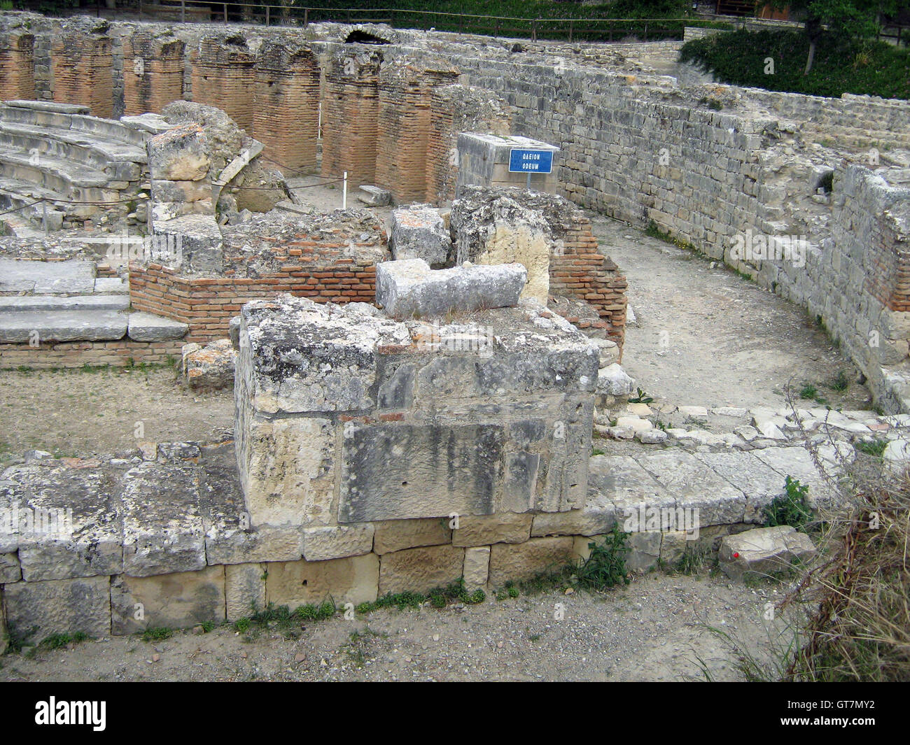 Gortyn, Gortys or Gortyna Archaeological Site, Crete, Greece Stock ...