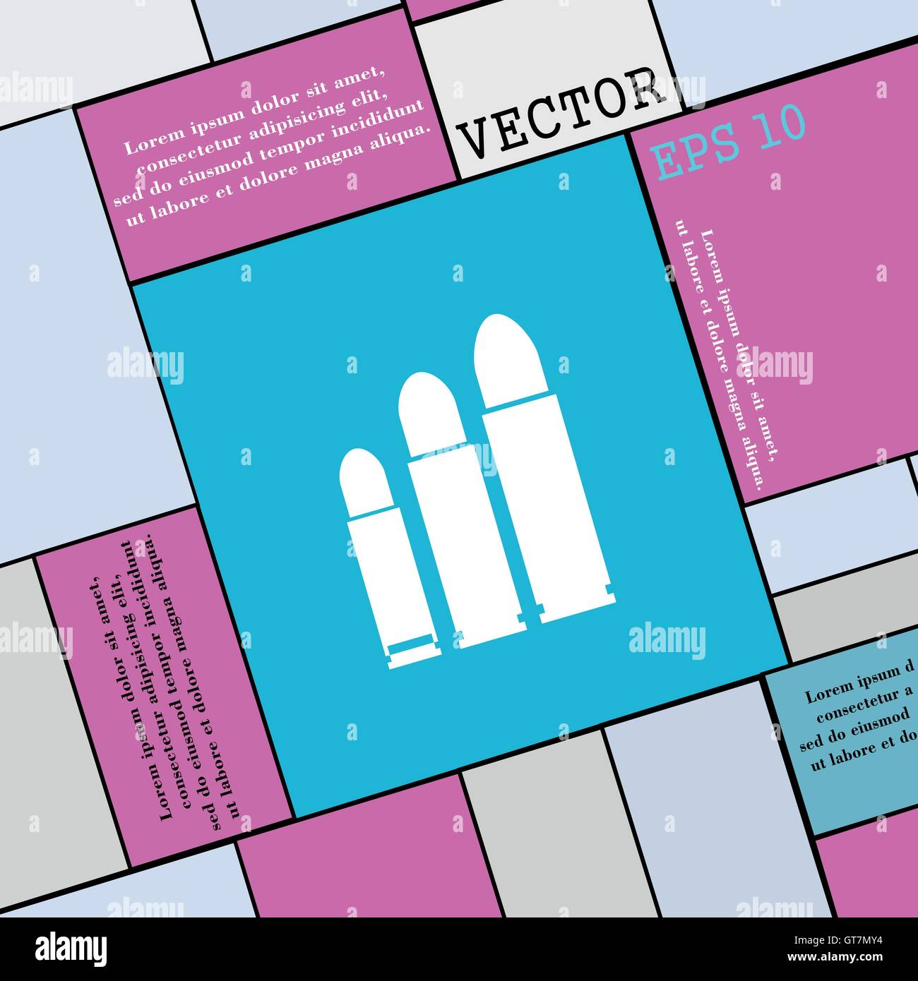 Bullet design hi-res stock photography and images - Alamy