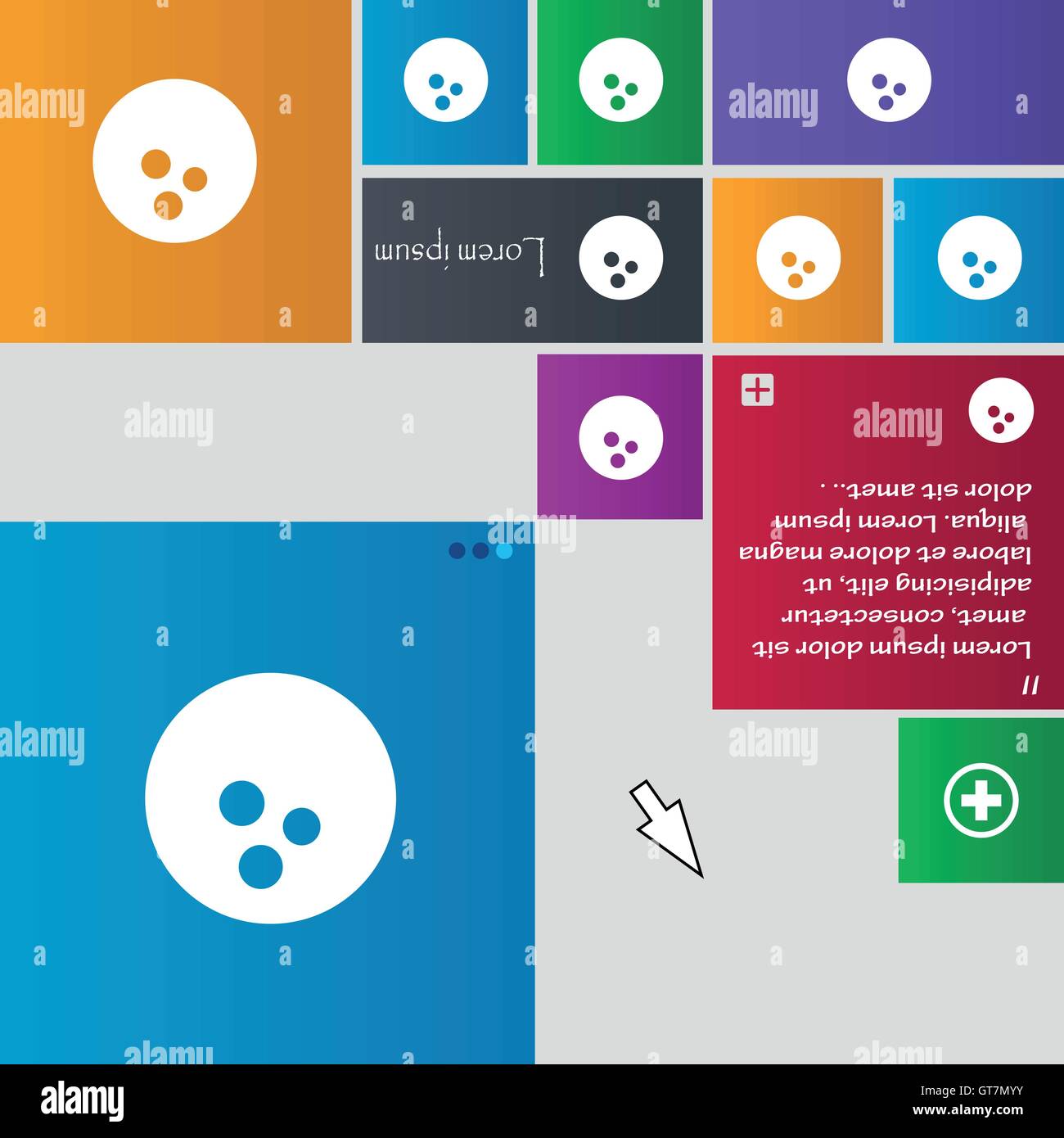 Bowling icon sign. buttons. Modern interface website buttons with cursor pointer. Vector Stock ...