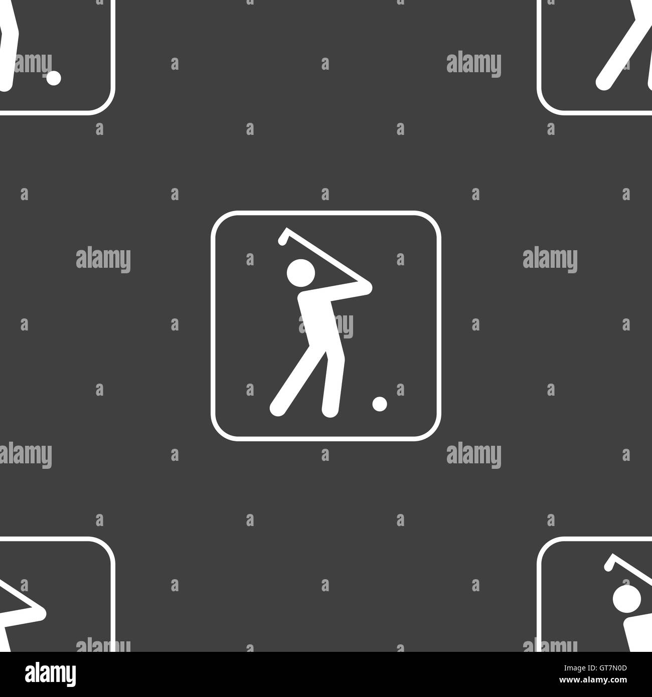 Golf background illustration Black and White Stock Photos & Images - Alamy