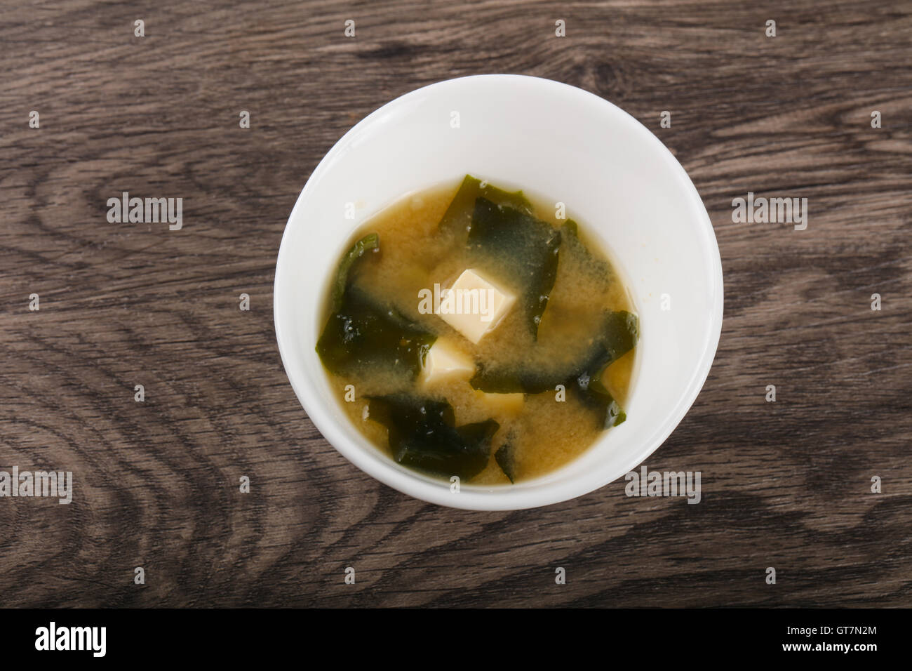 Japan traditional Miso soup with tofu cheese Stock Photo - Alamy