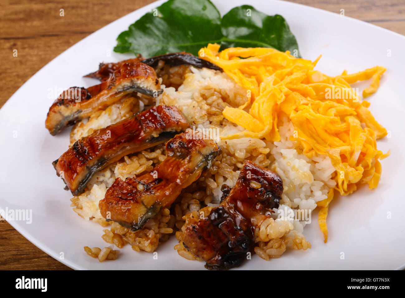 Unaju - Japan cuisine baked eel with rice Stock Photo - Alamy