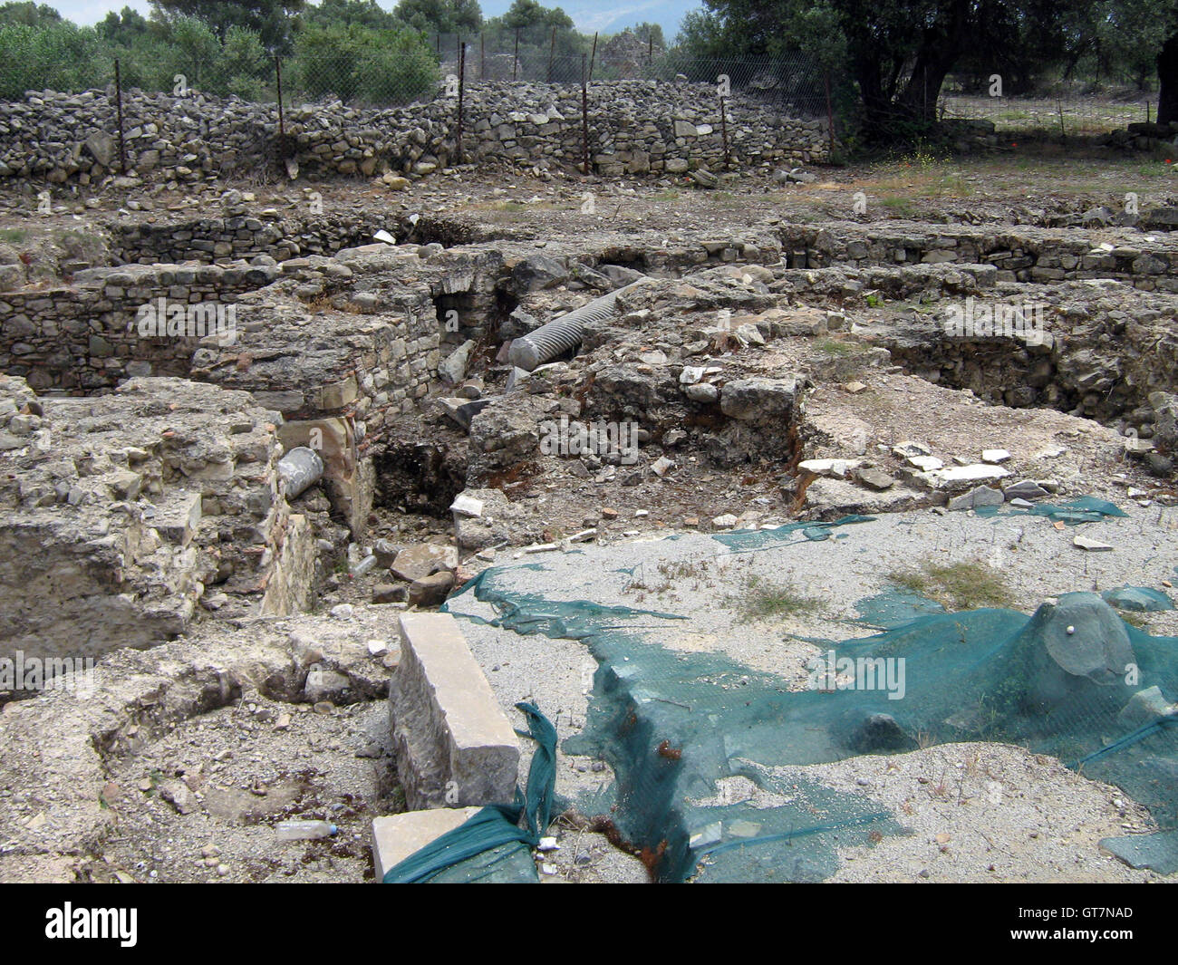 Gortyn, Gortys or Gortyna Archaeological Site, Crete, Greece Stock ...