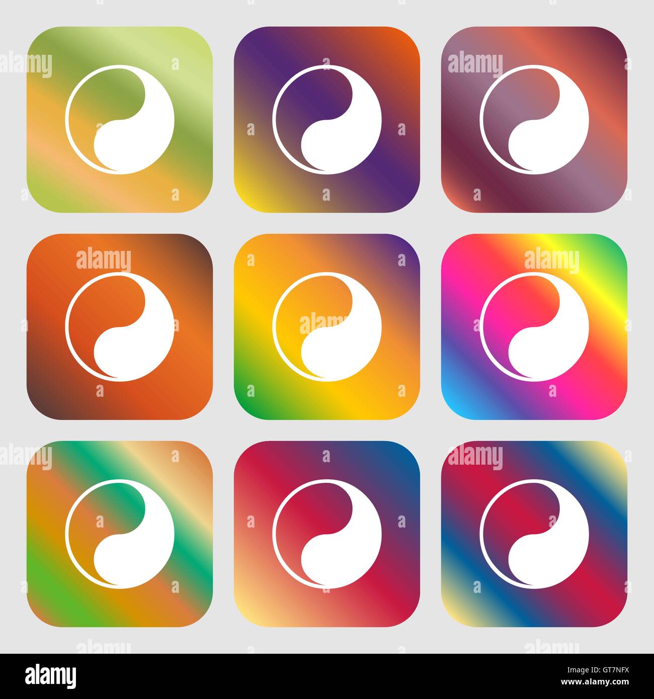 Yin yang shape Stock Vector Images - Alamy