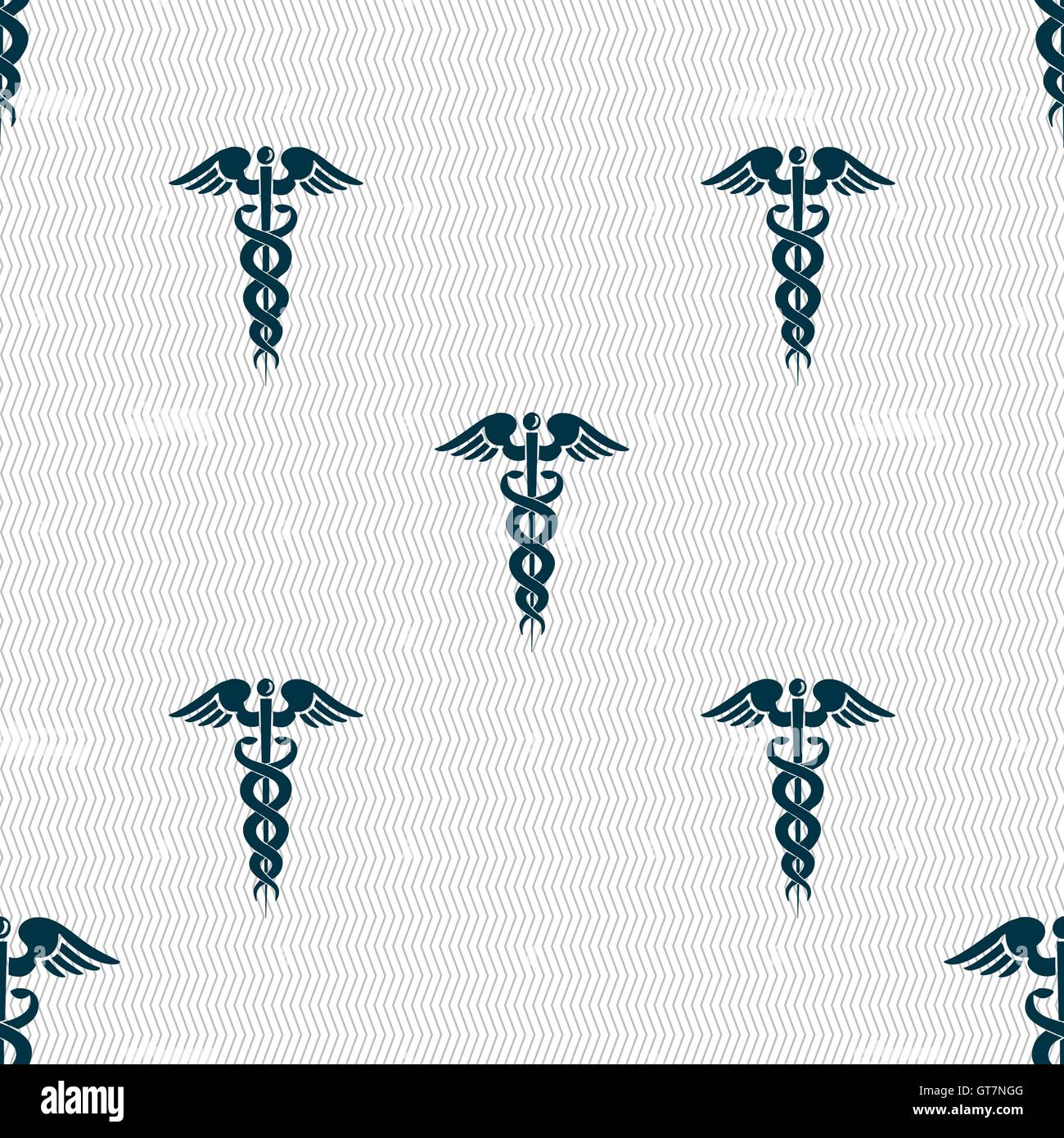 medicine sign. Seamless pattern with geometric texture. Vector Stock ...