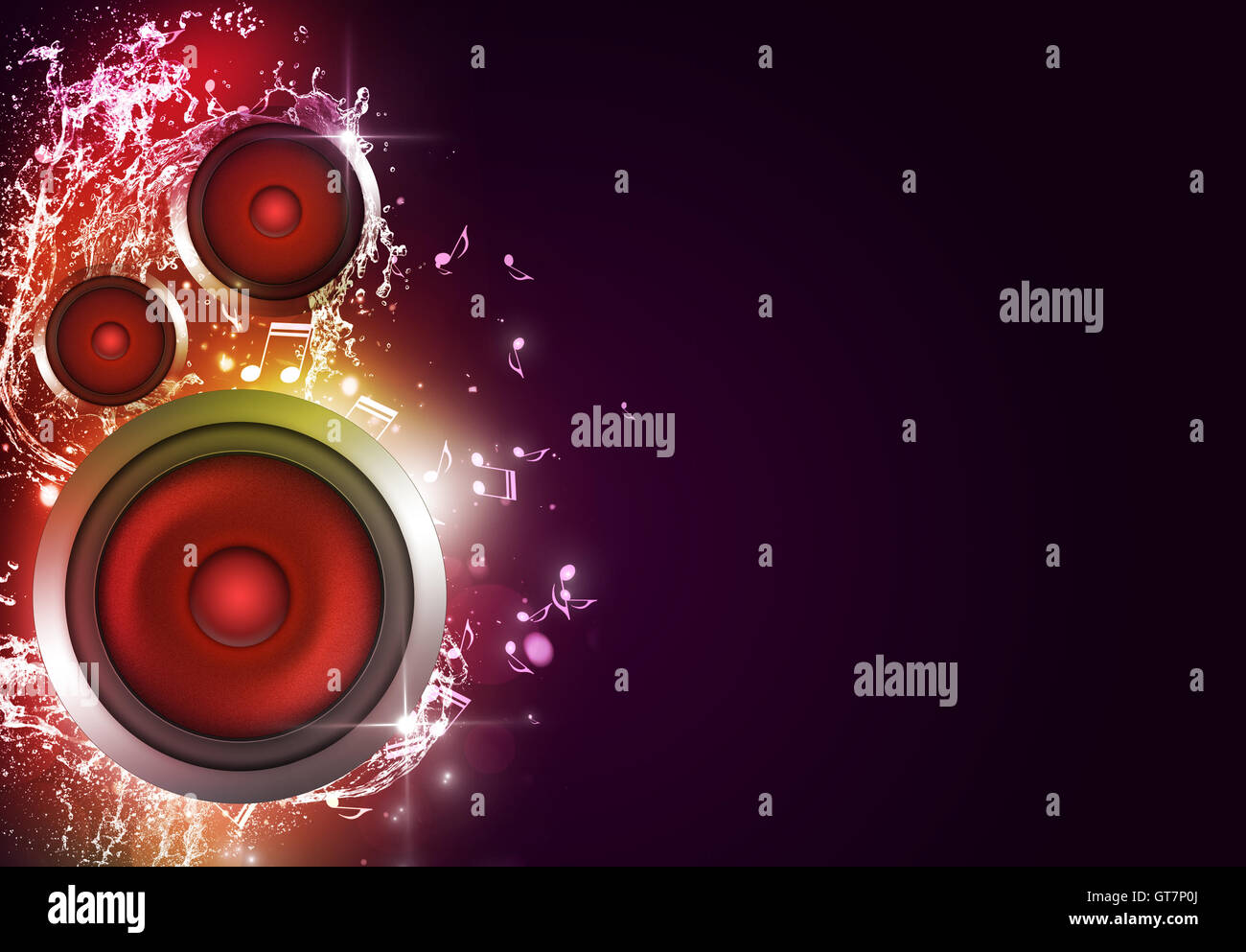 party music background for flyers and nightclub posters Stock Photo - Alamy