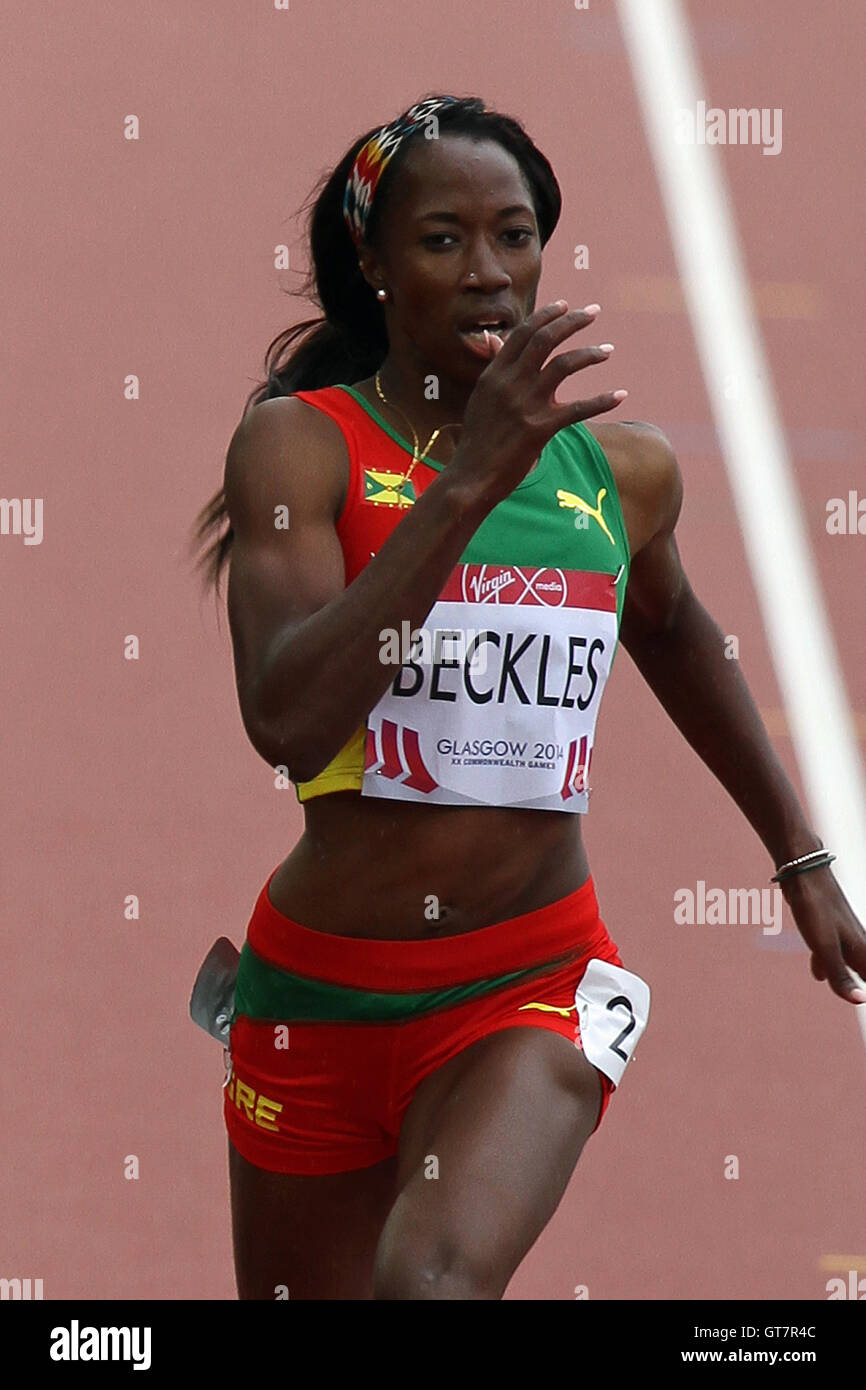 Kanika BECKLES of Grenada in the Athletics Women's 400m Round 1 at ...