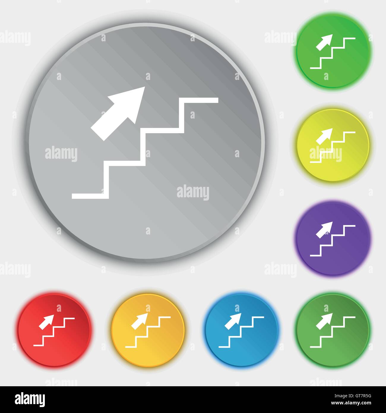 Stairs symbol hi-res stock photography and images - Alamy