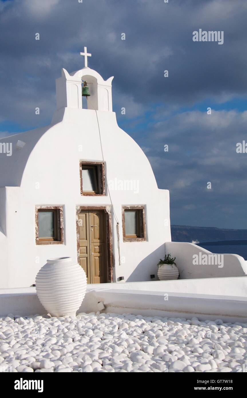 Church in Oia, Santorini Stock Photo - Alamy