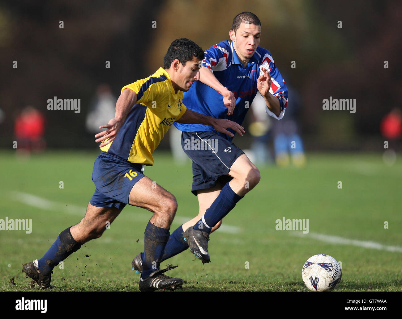 Three Compasses (blue) vs Athletico Angels - Hackney & Leyton League at ...