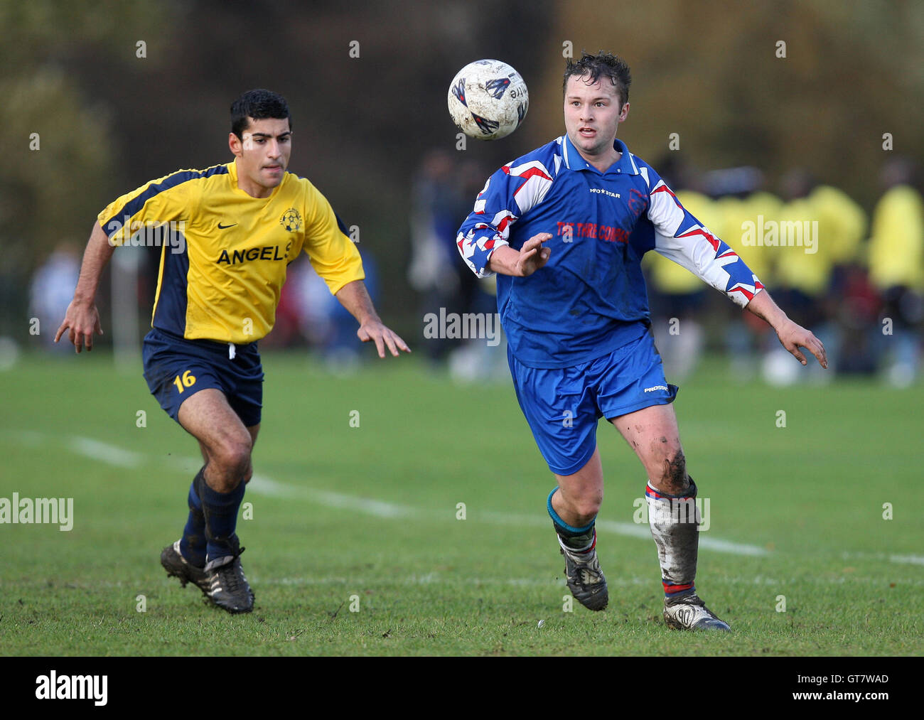 Three Compasses (blue) vs Athletico Angels - Hackney & Leyton League at ...