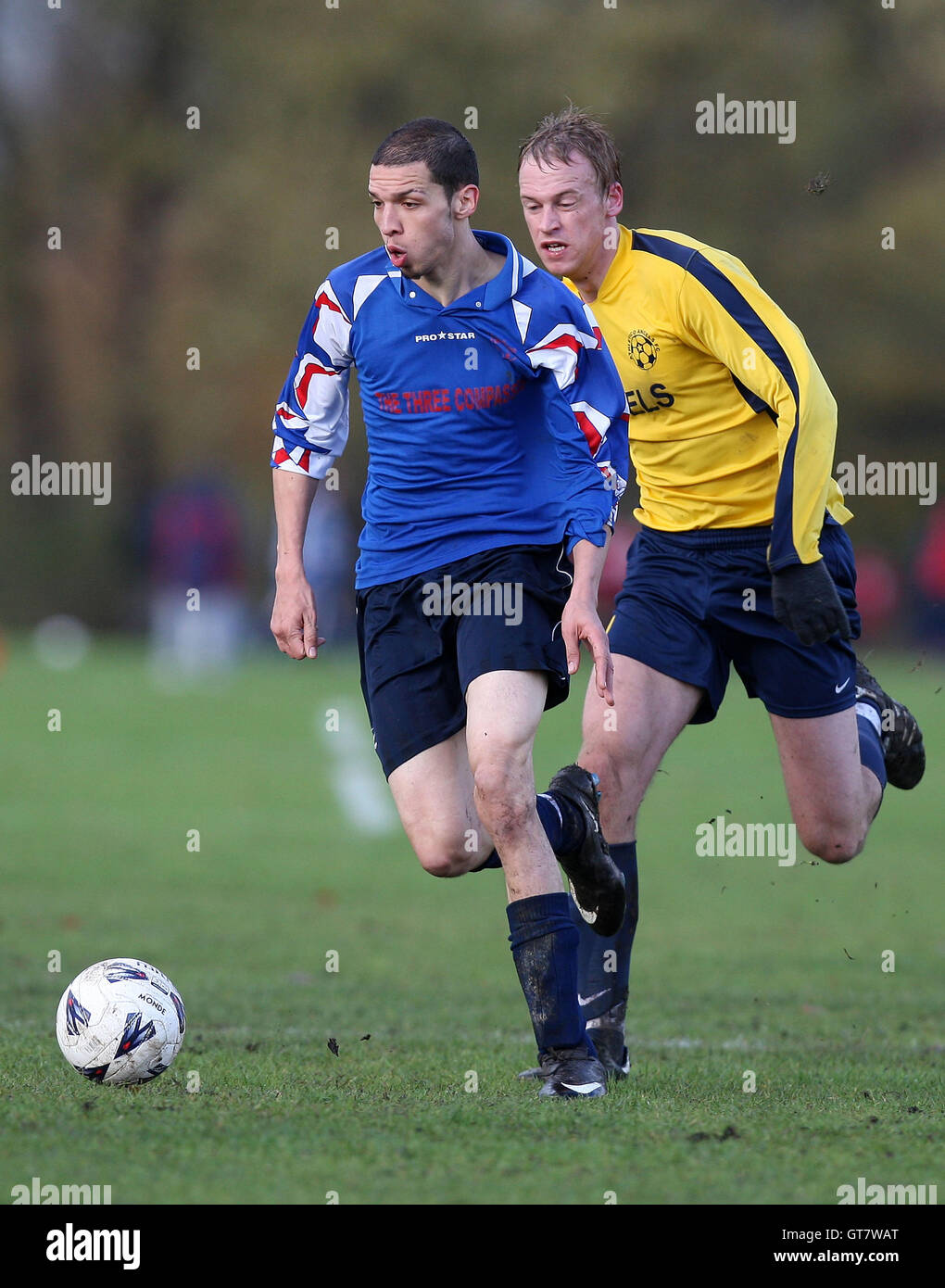 Three Compasses (blue) vs Athletico Angels - Hackney & Leyton League at ...