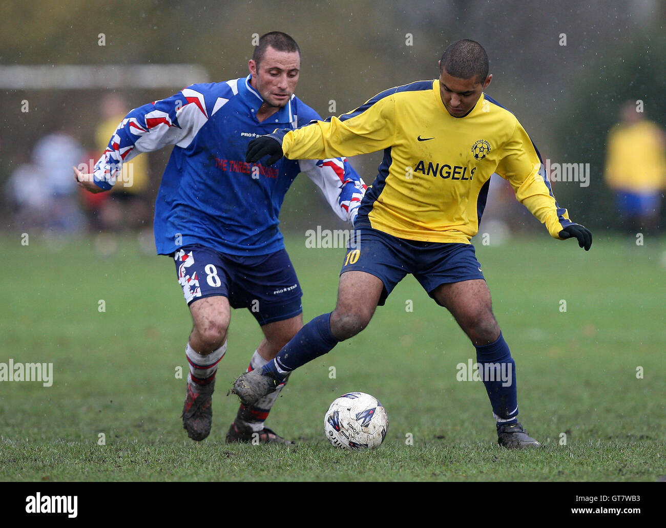 Three Compasses (blue) vs Athletico Angels - Hackney & Leyton League at ...
