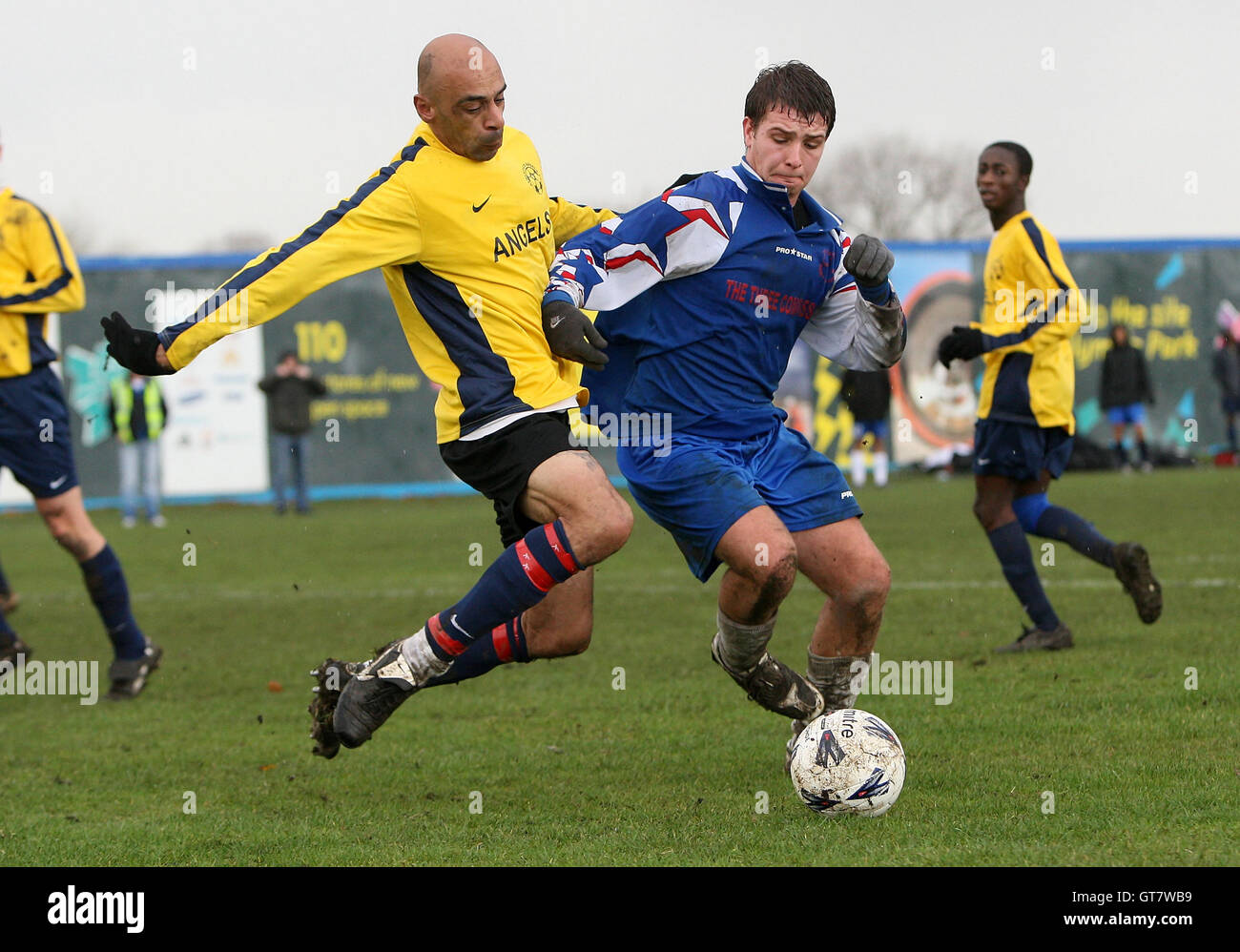 Three Compasses (blue) vs Athletico Angels - Hackney & Leyton League at ...