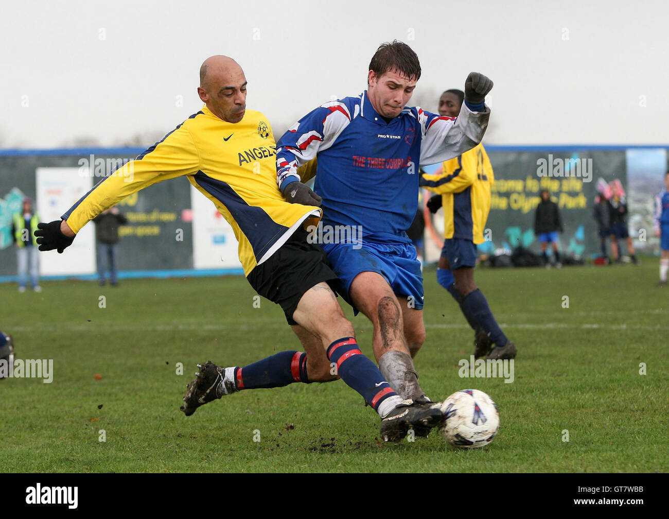 Three Compasses (blue) vs Athletico Angels - Hackney & Leyton League at ...