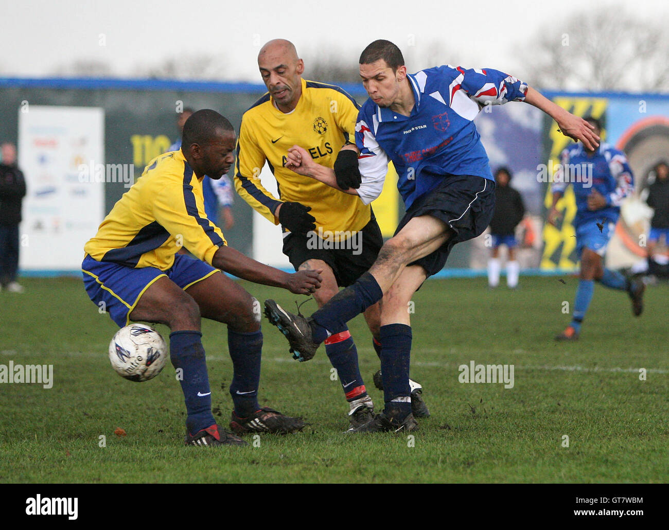 Three Compasses (blue) vs Athletico Angels - Hackney & Leyton League at ...