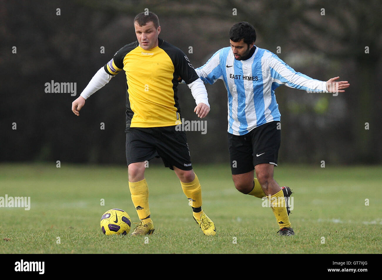 Vio Romania (yellow/black) vs Woodgrange Rovers (light blue/white ...