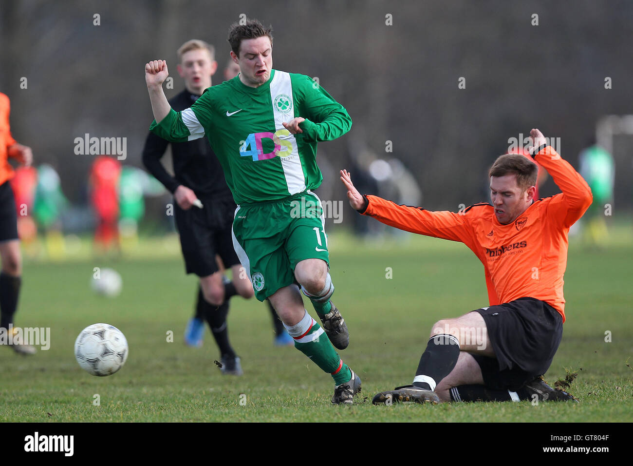 Wojak Sunday (orange) vs Boston Celtic - Hackney & Leyton Sunday League ...