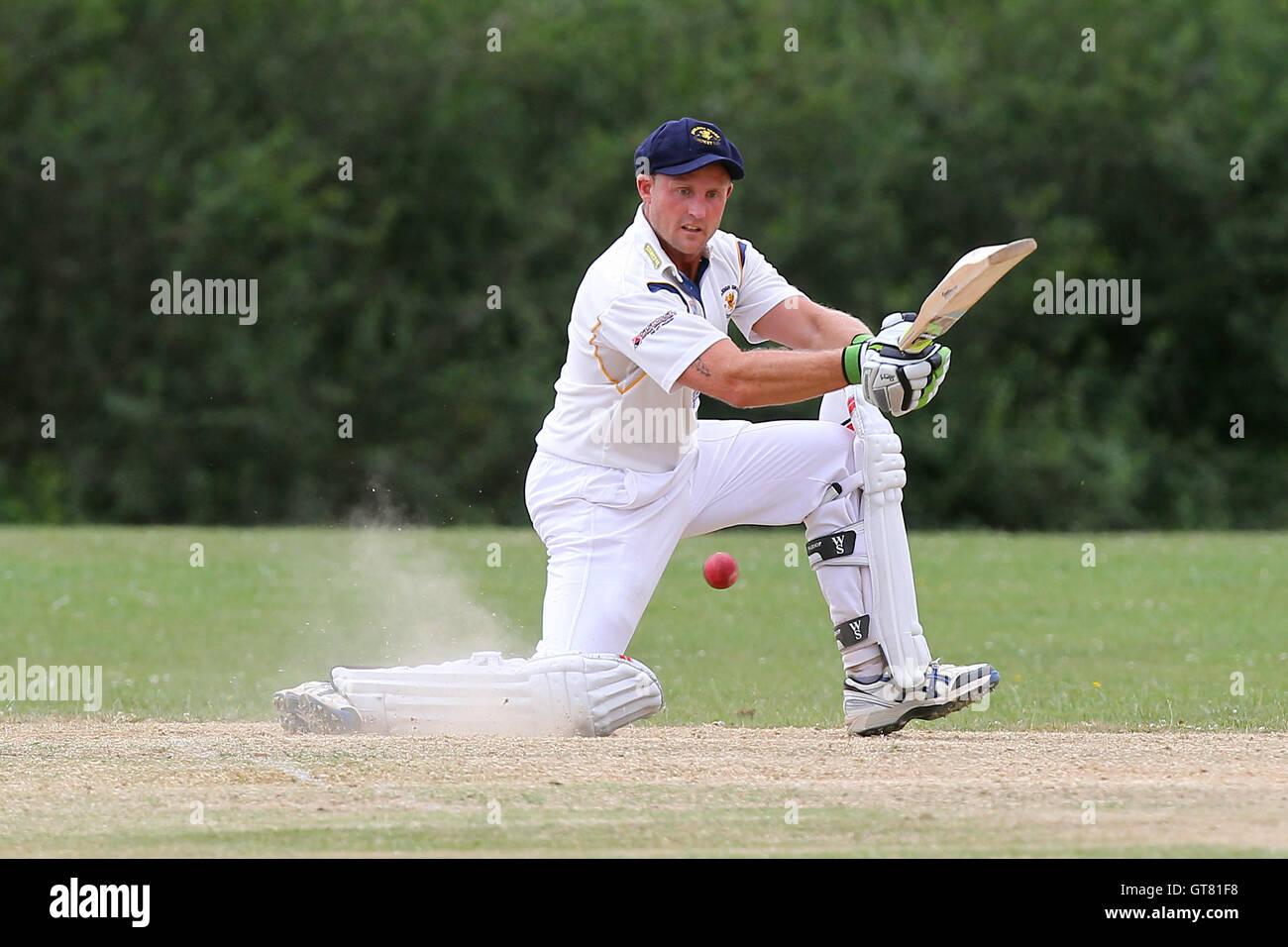 Roy Smith in batting action on his way to a century for Ardleigh Green ...