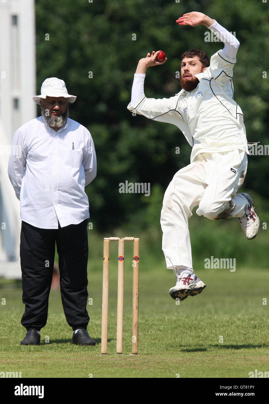 Ibrahim Gajia of Bardoli - Bardoli CC vs Batley CC - Cricket Friendly ...
