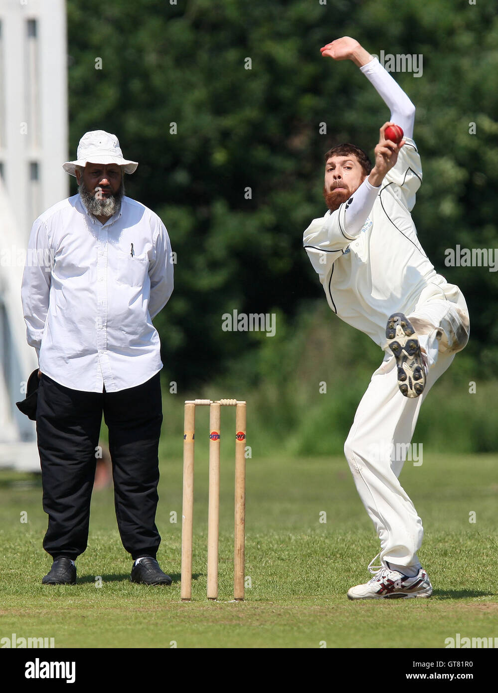Ibrahim Gajia of Bardoli - Bardoli CC vs Batley CC - Cricket Friendly ...