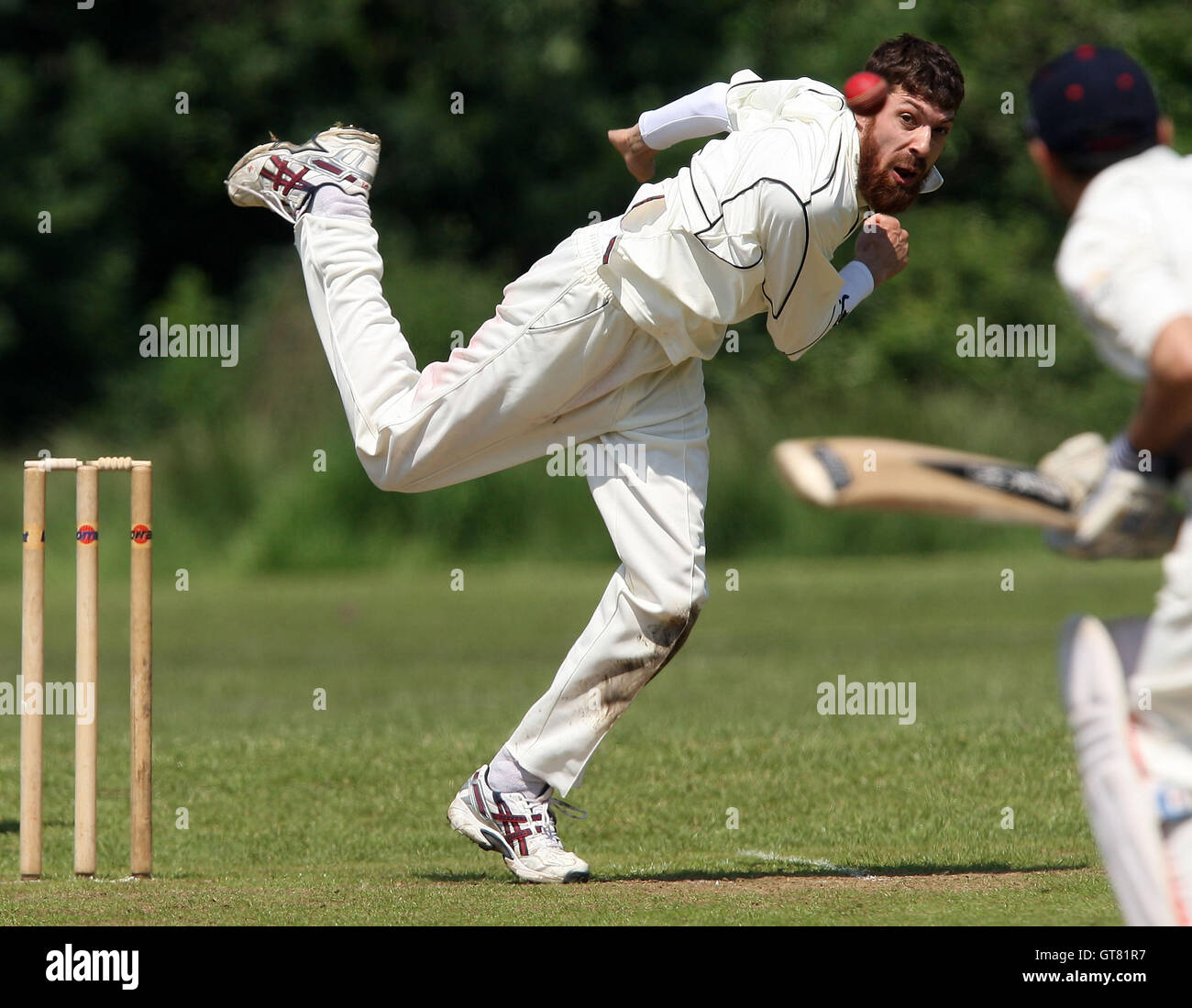 Ibrahim Gajia of Bardoli - Bardoli CC vs Batley CC - Cricket Friendly ...