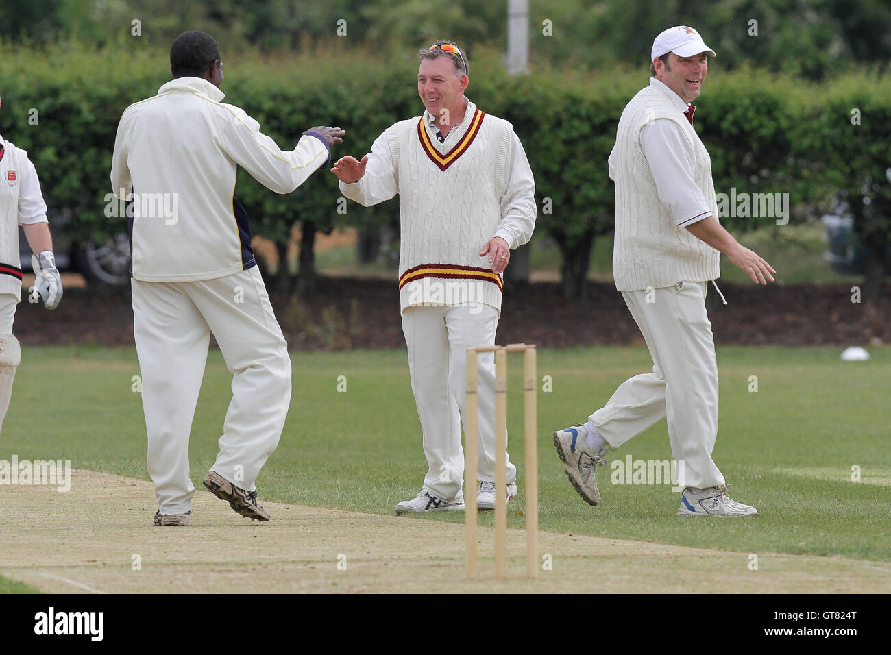 Noak Hill celebrate the wicket of L Wentzel - Bishops Challoner CC ...