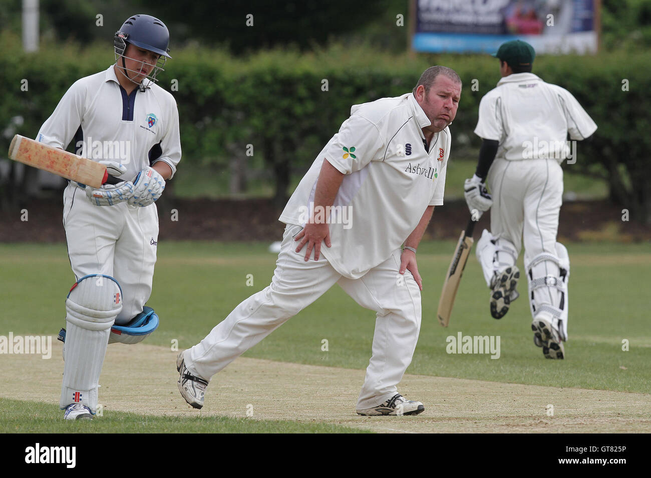 Platter of Noak Hill looks on as Daniel (L) and Mudhoo make runs for ...
