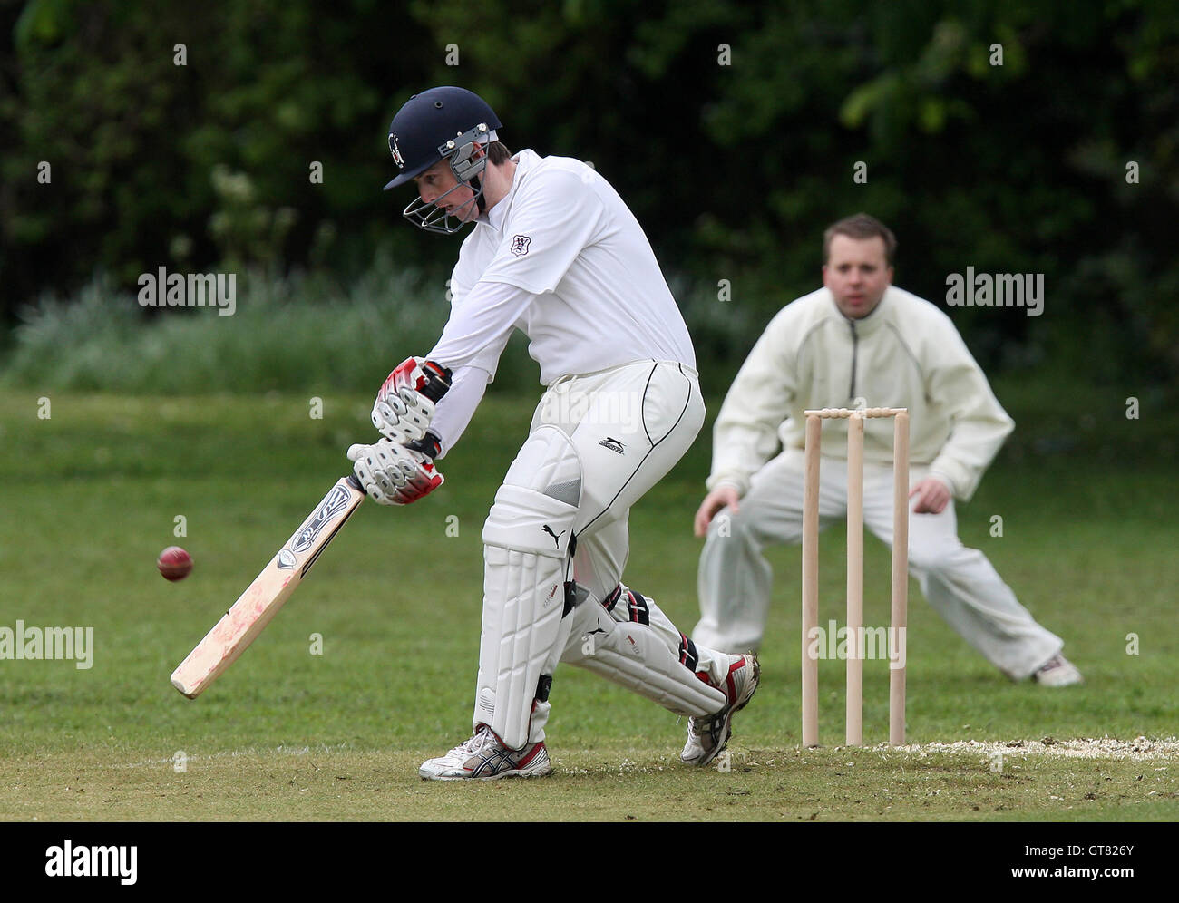 A Murray in batting action for Havering - Boreham CC vs Havering-atte ...