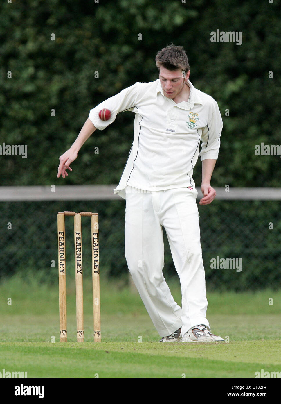 Grahame Bull of Navestock - Havering-atte-Bower CC vs Navestock CC - T ...