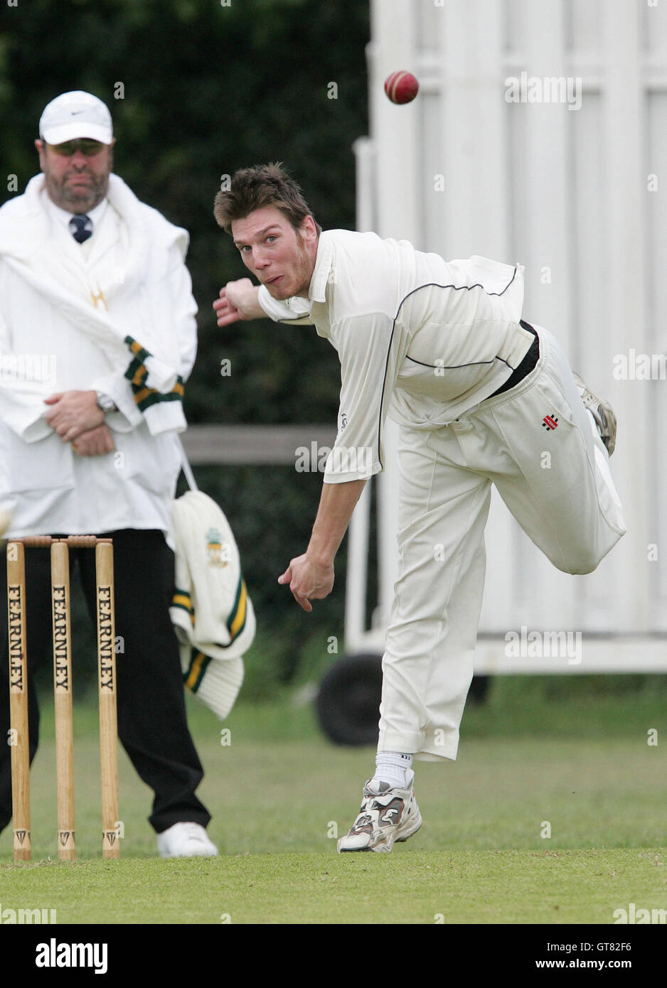 Grahame Bull of Navestock - Havering-atte-Bower CC vs Navestock CC - T ...