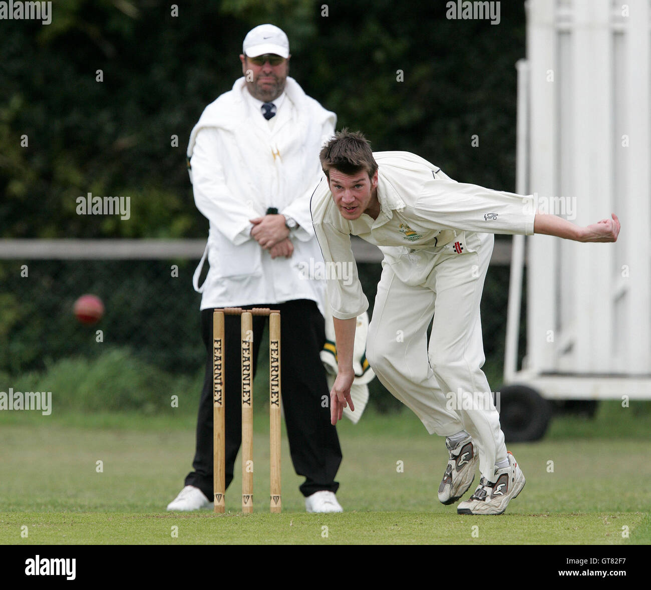 Grahame Bull of Navestock - Havering-atte-Bower CC vs Navestock CC - T ...